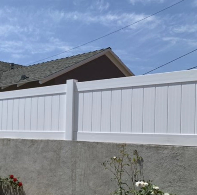 18" Wall Extension Privacy. 96"W X 18"H Panels – MR VINYL PRODUCTS